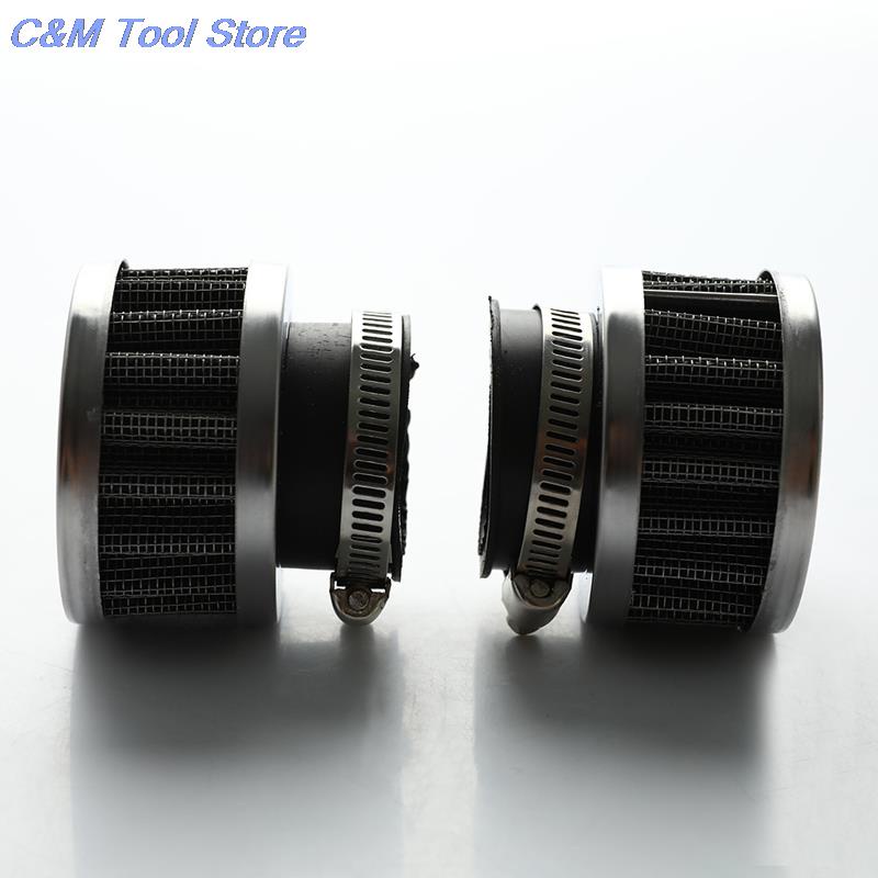 28mm-60mm Universal Stainless Ring Motorcycle Air Filter Cleaner For ...