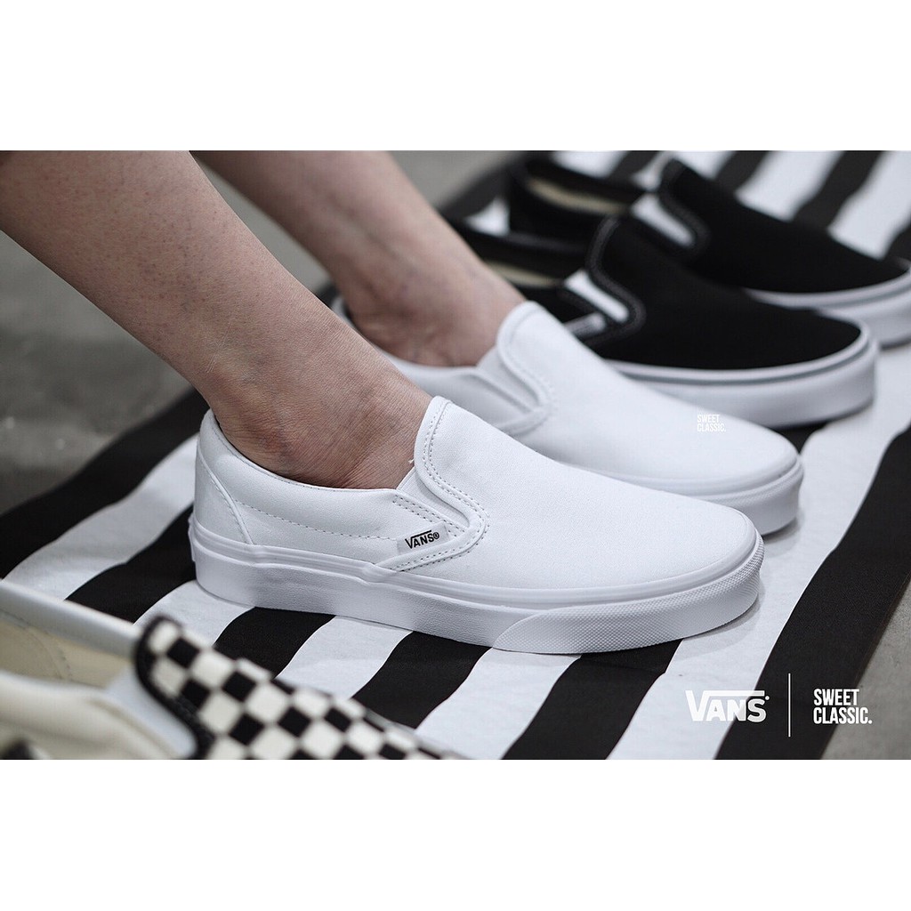 VANS Slip On Classic True White..EW00... - campusbkk - ThaiPick