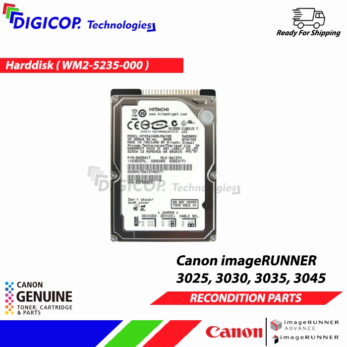 ฮาร์ดไดรฟ์ Canon imageRUNNER IR 3025 3035 3045 WM2 5235 ...