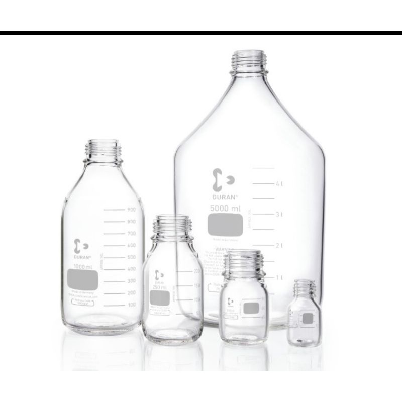 DURAN Original Laboratory Bottle clearขวดแล็บ ขวดแก้วทดลอง ขวดแก้วใส่ ...