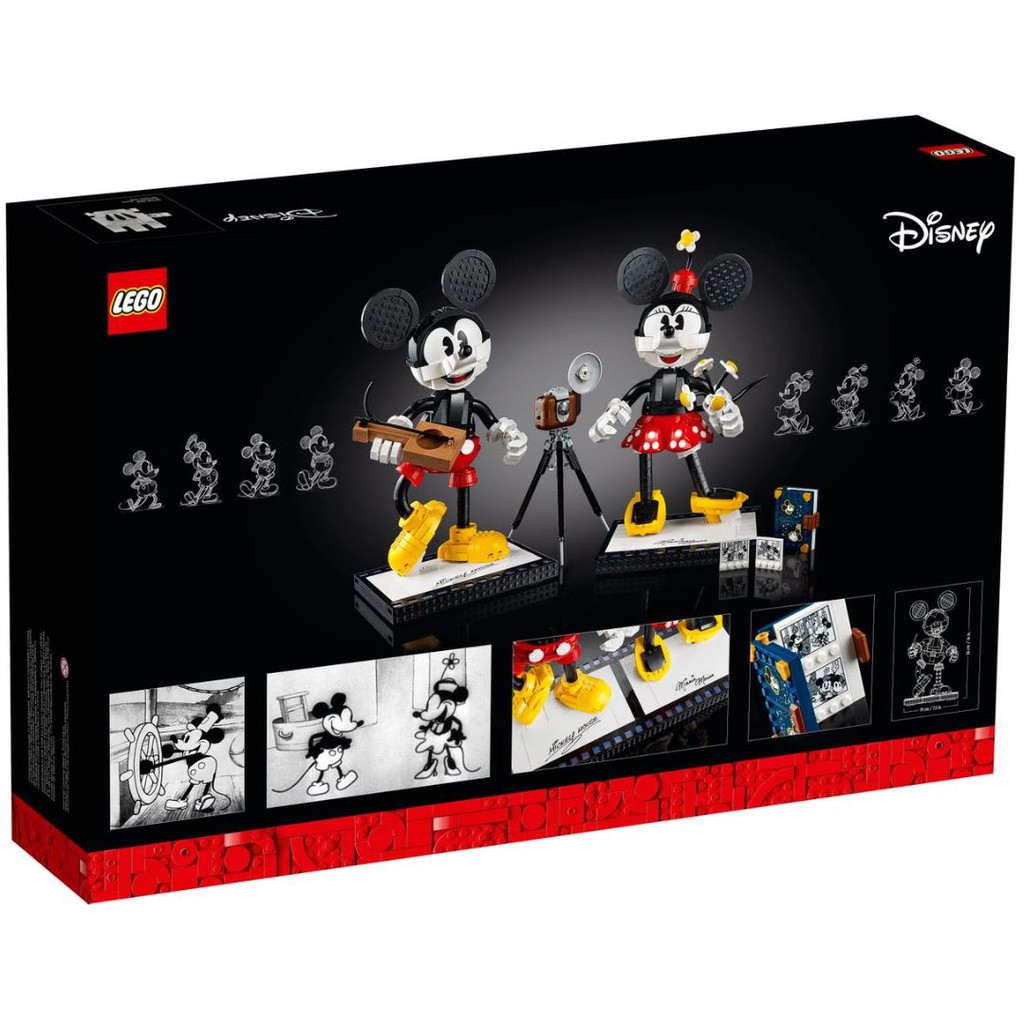 LEGO Disney Mickey Mouse Minnie Mouse Buildable Characters 43179 ...