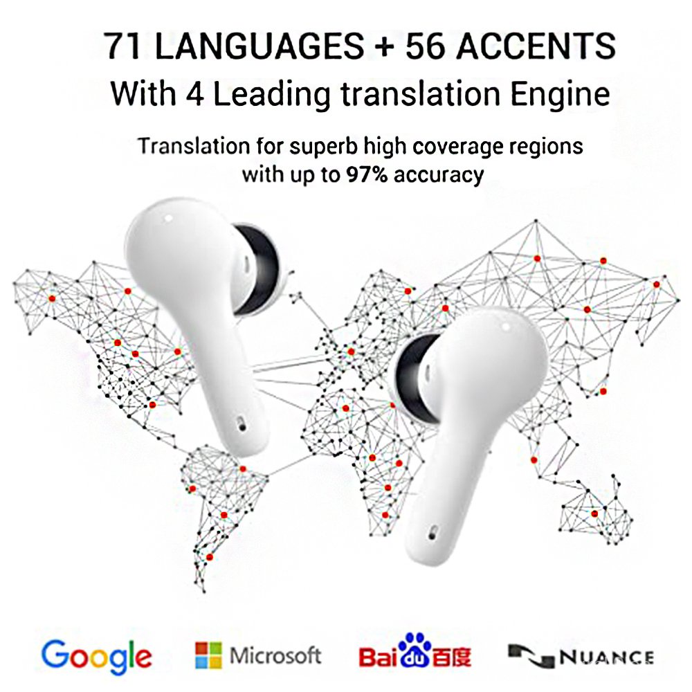 M6 Translator Earphone Support 127 Languages 0.5s Real Time Translation ...