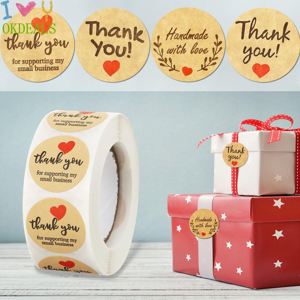 OKDEALS???? New Gift Label Decorations Seal Sticker Sticker Decoration ...