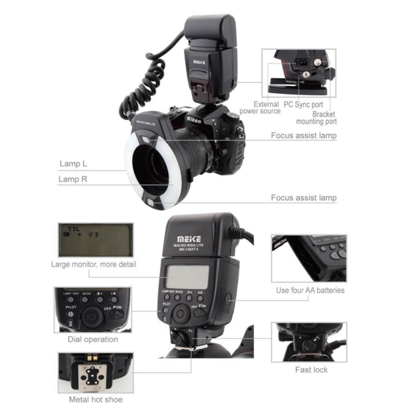 MACRO RING FLASH MK-14EXT ริงแฟลช สำหรับ CANON I NIKON - golf.scs ...