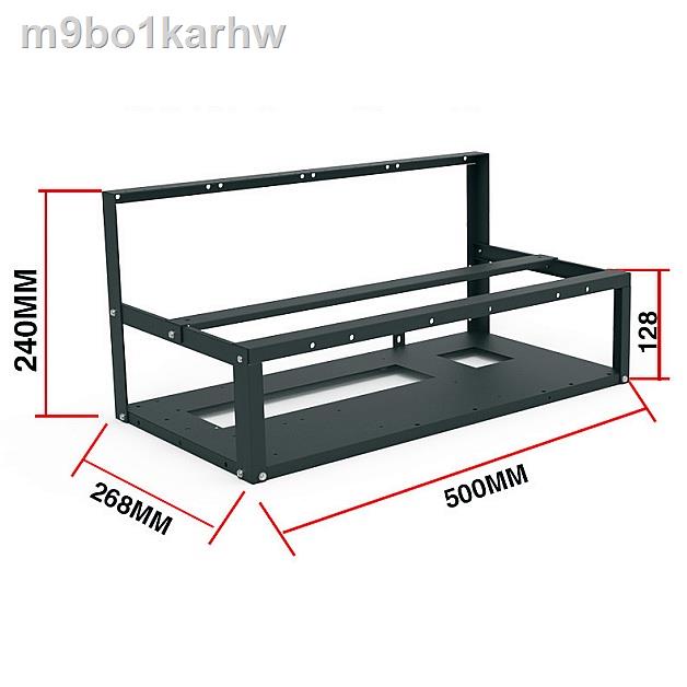6 8 12GPU Steel Open Air Miner Mining Frame Rig Case Rack with Multi ...