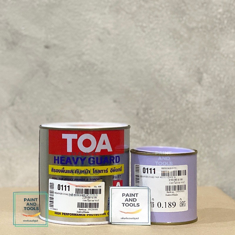 ทีโอเอ โคลทาร์ อีพ็อกซี่ อิพ็อกซี่ฟิล์มหนา สีดำ TOA Coaltar Epoxy 111 ...