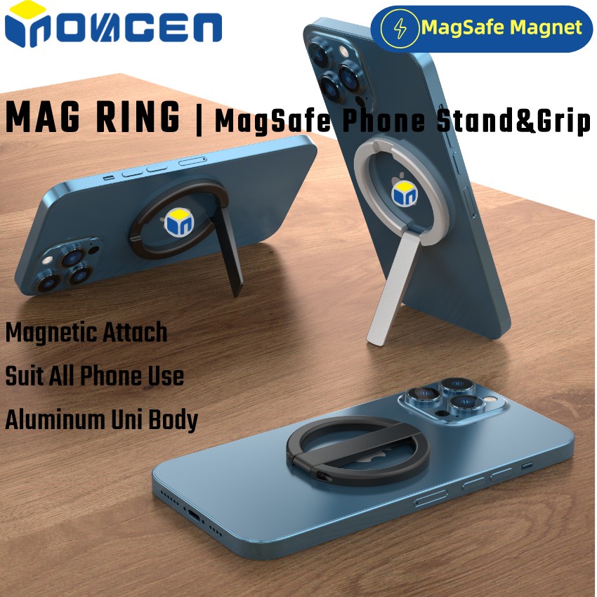 Inovagen MAG Ring ขาตั้งโทรศัพท์ แบบแม่เหล็ก และแหวนโลหะฟรี ที่วาง ...