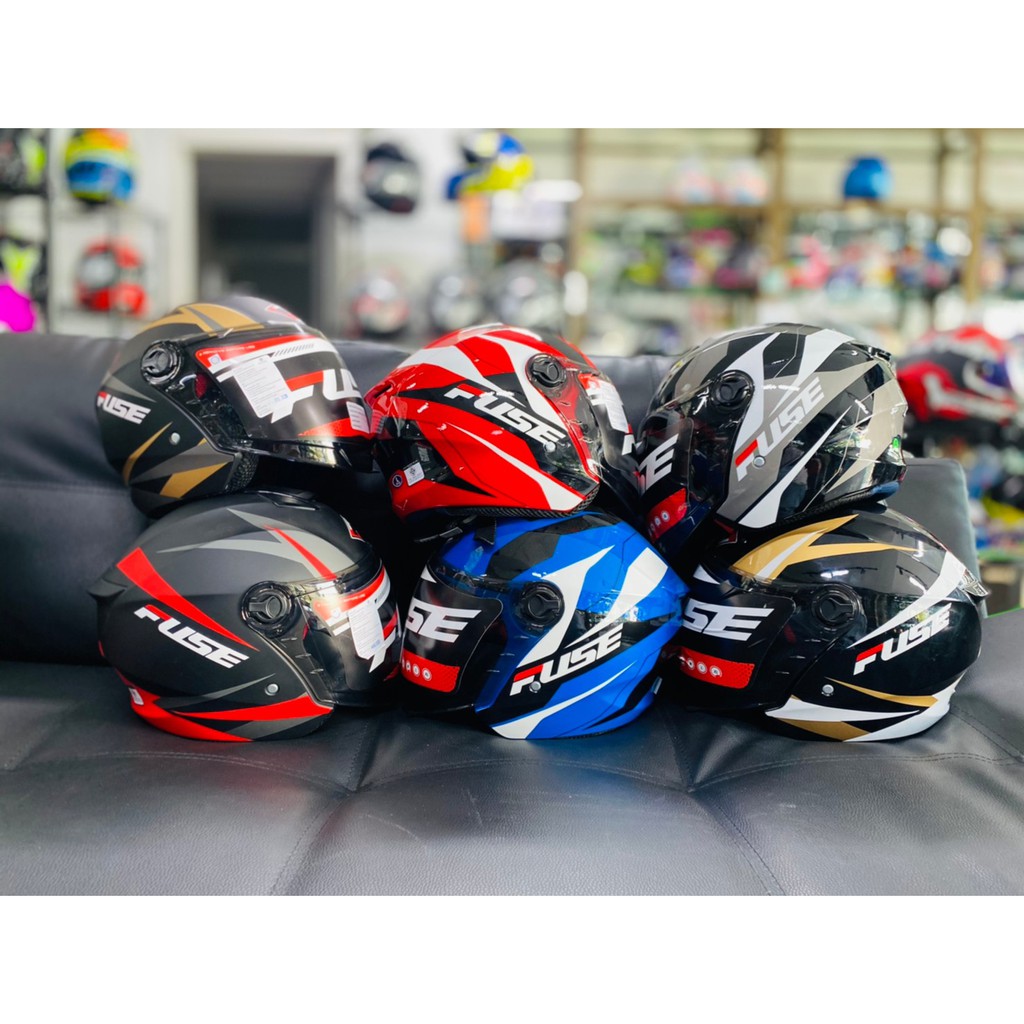 โค้ดMAYINC30ลดซ้ำ30 หมวกกันน็อคครึ่งใบ FUSE DX นวมภายในถอดซักได้ มีไซส์ ...