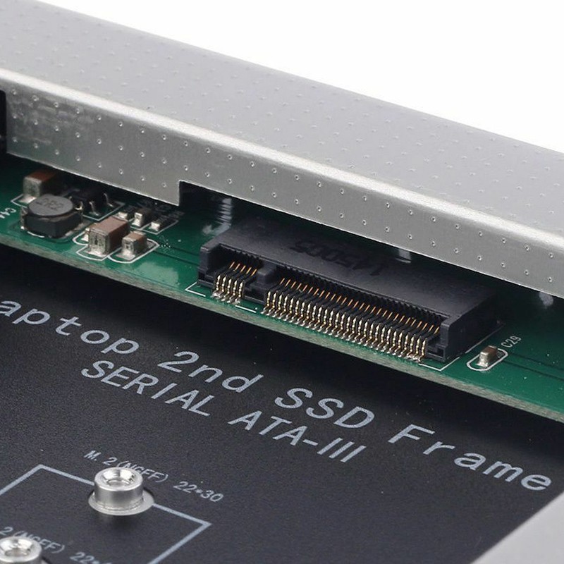 Ready Stock NGFF M.2 M2 2Nd HDD Caddy 12.7mm SATA 3 Optibay Hard Disk ...