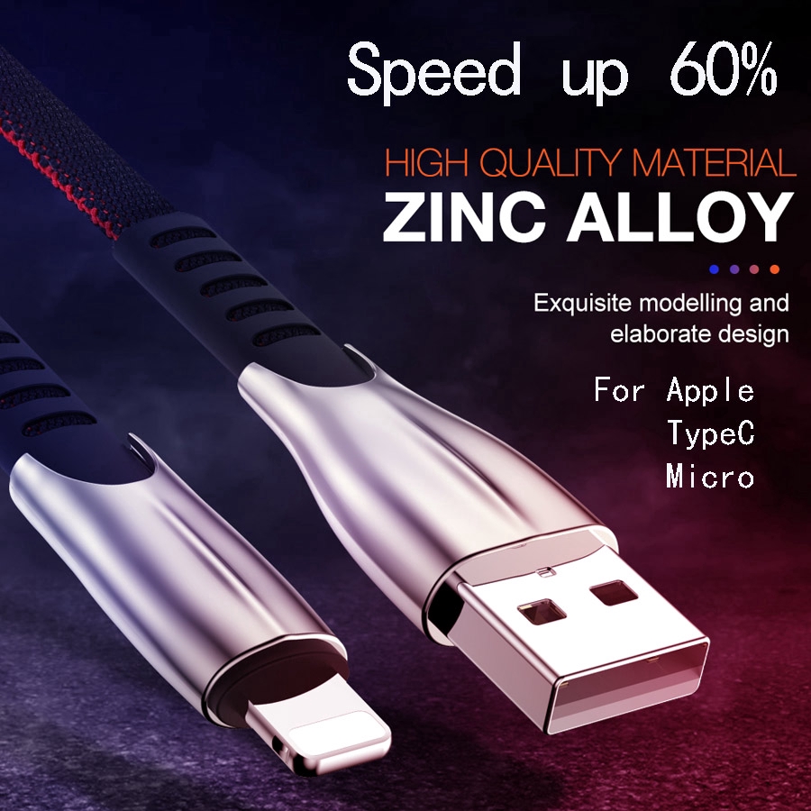 Fast Charging สายเคเบิ้ล for IPhone Android Micro Usb/Type-C/Lightning ...