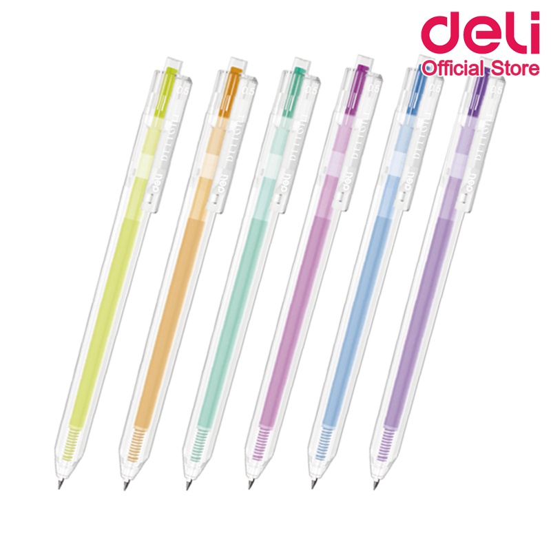 Deli G118-6C Gel pen 6 Colors ปากกาเจลสี 6 สี ขนาดเส้น 0.5mm สีสันสุด ...