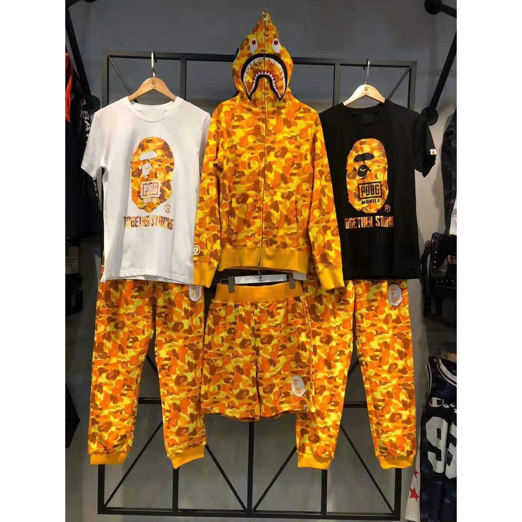 BAPE X PUBG Teams up SHARK camouflage zipper - nysocialclub - ThaiPick
