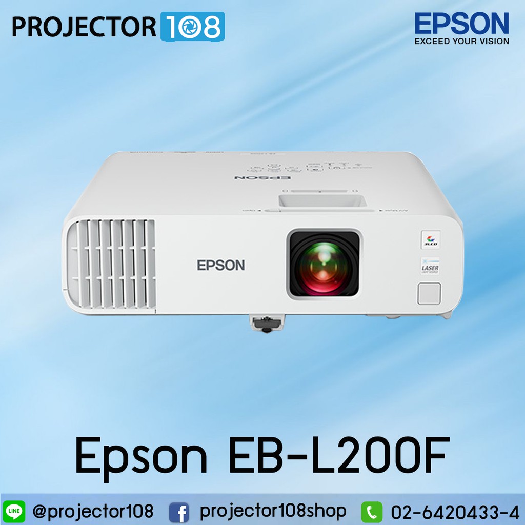 Epson EB-L200F Full HD wireless laser projector with Built-in Wireless ...