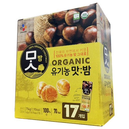 Costco CJ Organic Matbam Roasted Chestnut Pack 42g x 17p - petlizee.th ...