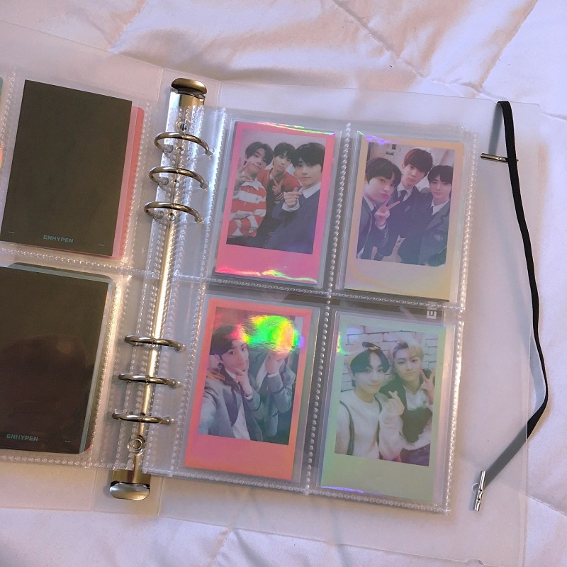 แพคเกจบัตรTransarent A5 Binder Storage Collect Book Ko hoto Card ...