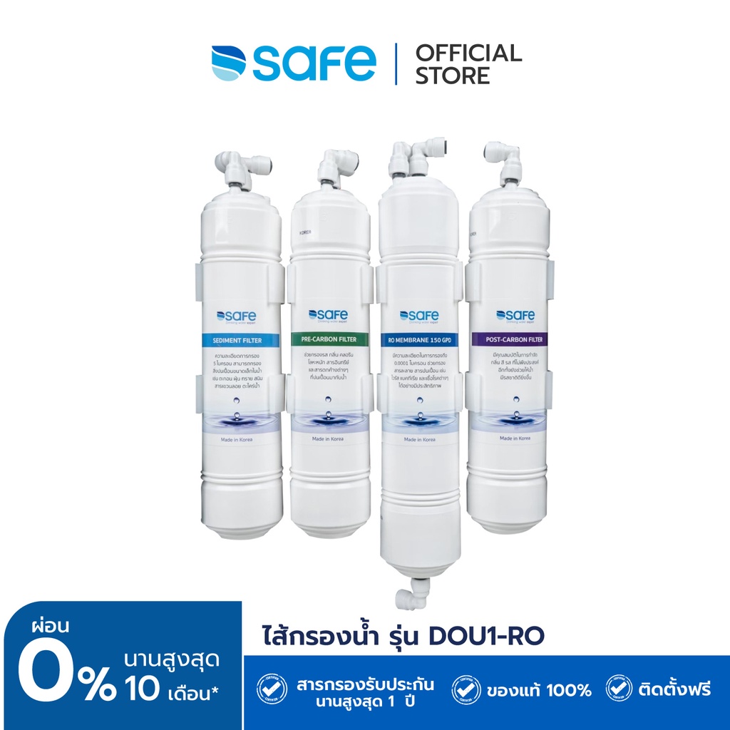 SAFE ไส้กรองน้ำ ตู้กดน้ำดื่มร้อน-เย็น DUO1 ระบบ RO | Shopee Thailand