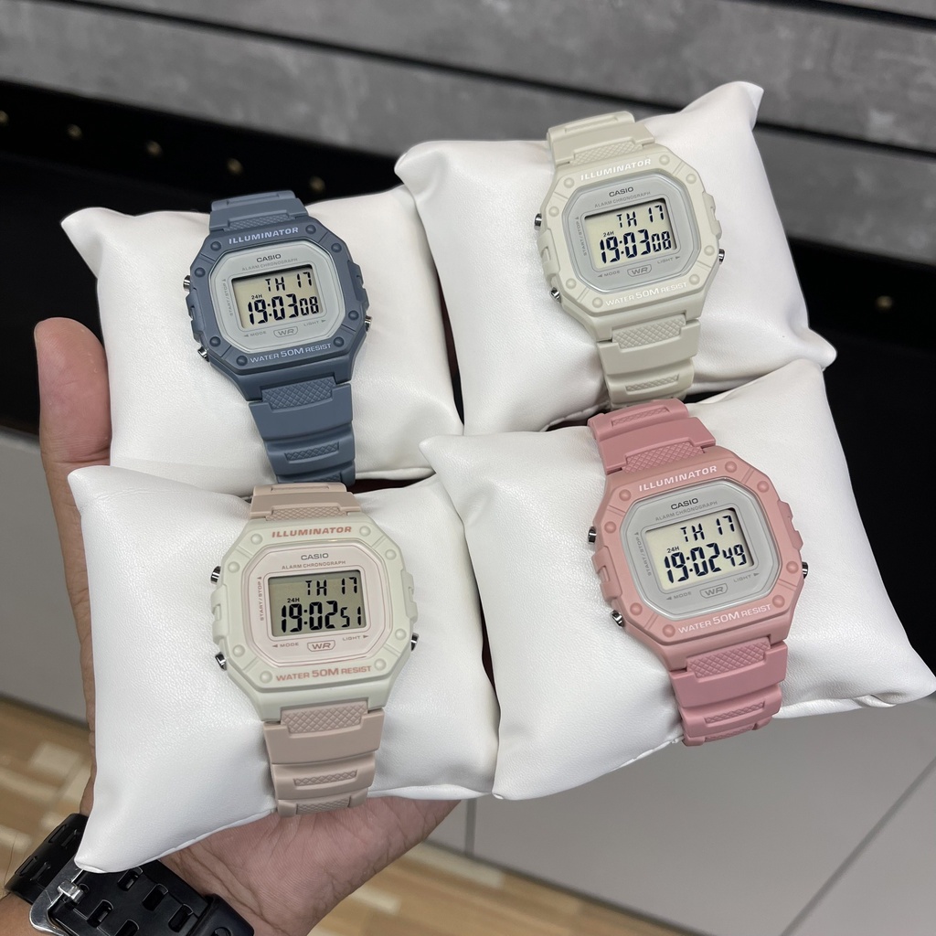 CASIO รุ่น W-218HC-4 W-218HC-4A2 W-218HC-2W-218HC-8 ของแท้ รับประกัน 1 ...