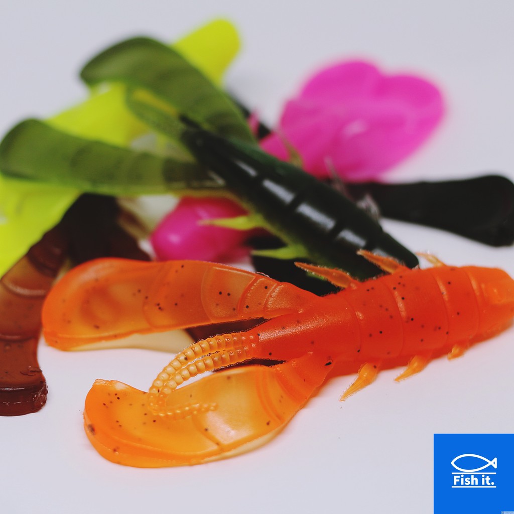 (ซื้อครบ200บาทรับสินค้าฟรี) เหยื่อปลอม เหยื่อยาง ฟ้าลั่น FHALUNT TSF ...