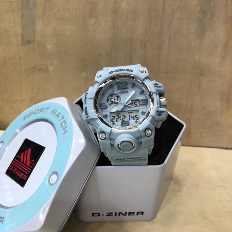 D-ZINER นาฬิกาข้อมือหญิงQuartz Hybrid digitalanalog กันน้ำ3ATMฟังชั่นครบ - in_finity888 - ThaiPick
