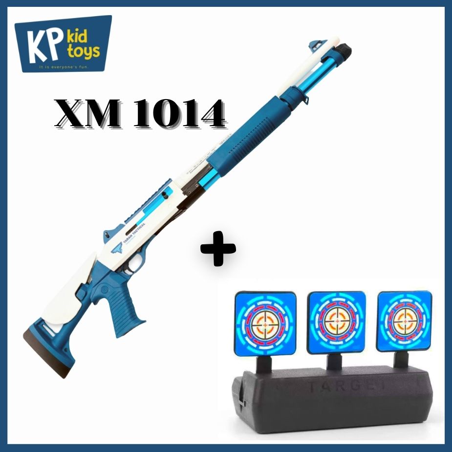 รุ่น PREMIUM เสมือนจริงปืนลูกซอง ปืน ลูกซอง XM1014 สีดำ ขาว ปืนของเล่นเด็ก ปืนกระสุนโฟม ปืนเด็ก ...