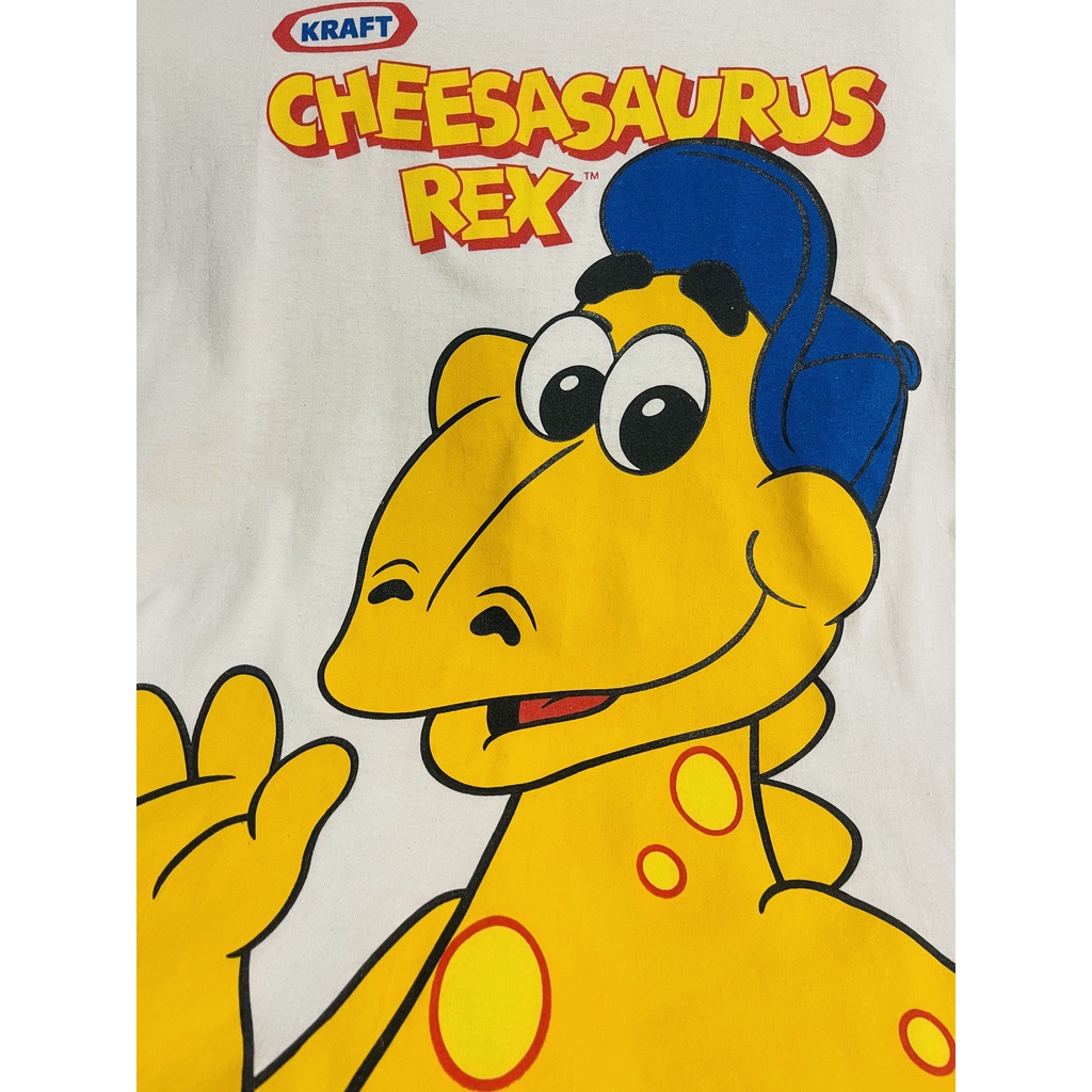 เสื้อยืดลายการ์ตูนไดโนเสาร์ Cheesasaurus Rex / Fruit of The Loom BEST ...