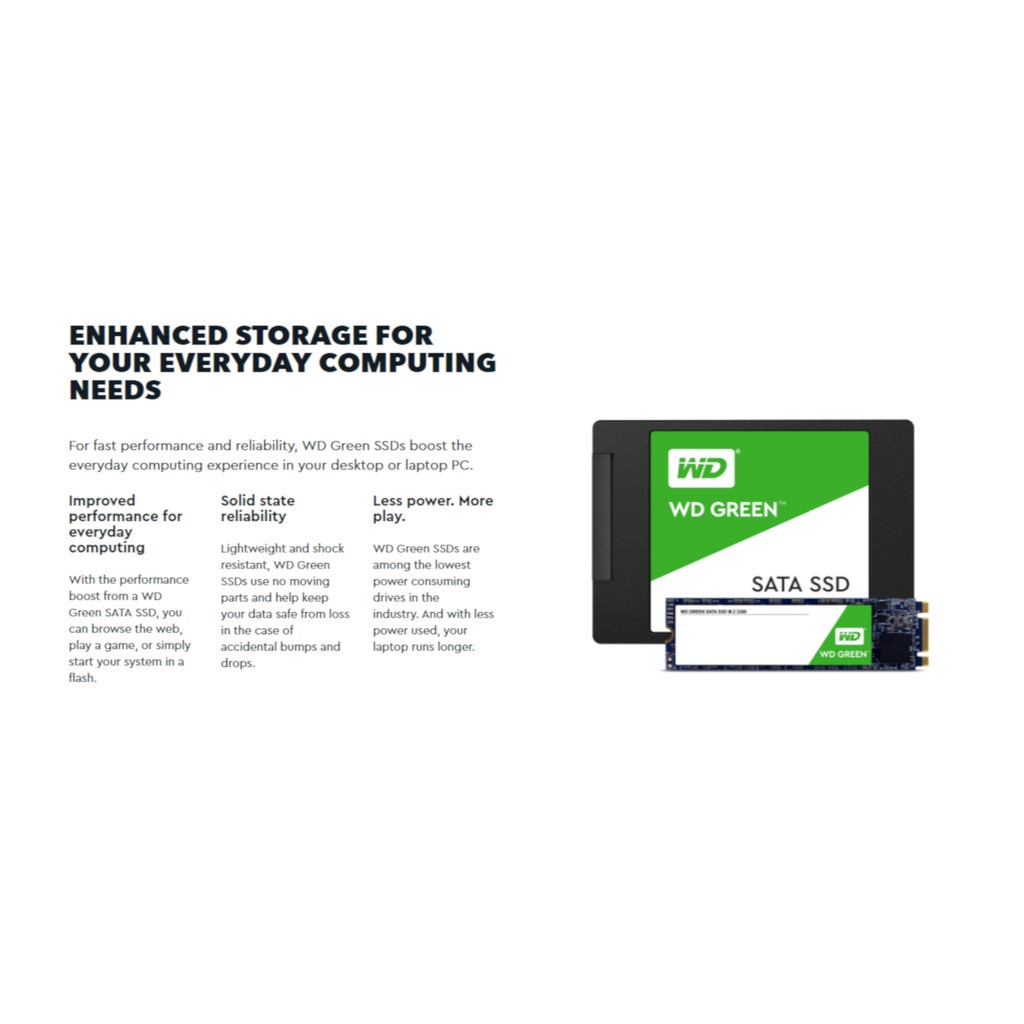 WESTERN DIGITAL WD GREEN SATA 2.5 SSD 480GB240GB Gifts - 7yps__b3fe ...