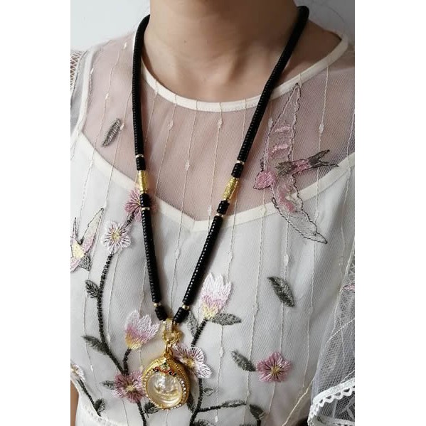 Thai Amulets Special Chain 6mmNatural Coconut Shell Amulet Chain ...