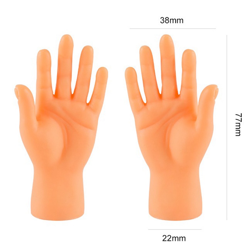 2Pcs Funny Mini Hands Creative Finger Fidget Toys Small Hand Tease the ...