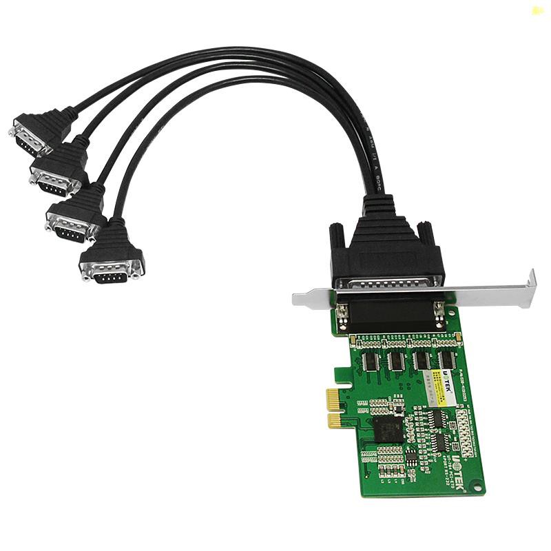 Yutai PCIE 4 พอร์ต RS232 multi-serial port card พอร์ต COM คอมพิวเตอร์ ...
