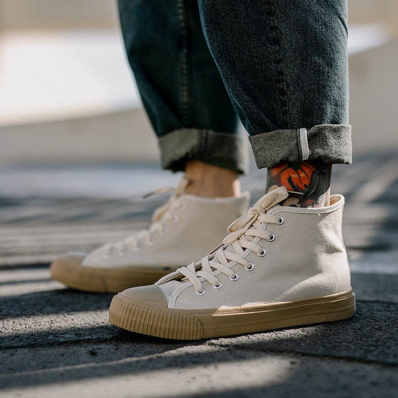 Sparks Shoesใหม่ญี่ปุ่น Okayama Kurume vulcanized รองเท้า retro ฤดู ...