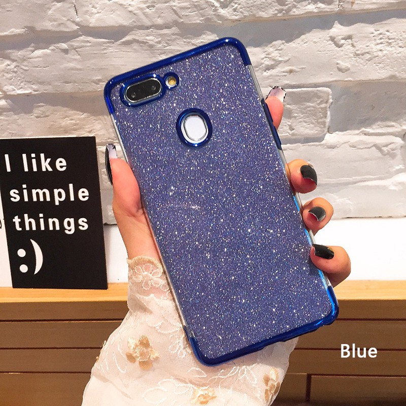 Casing OPPO A5 2020 A9 2020 A3S A5S A12 A12E A39 A57 A83 A1 F1S F5 Case Bling Glitter Soft Cover ...