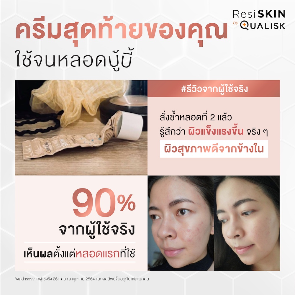 ResiSKIN Cream 30ml จบปัญหาผิวอักเสบ ผิวแห้ง รอยแดง ผื่นคัน พร้อมสร้าง ...