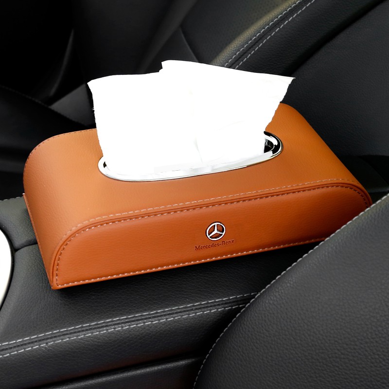 กล่องทิชชู่ในรถ♚มีสินค้าในสต๊อก♚ Mercedes-Benz tissue box high-end ...