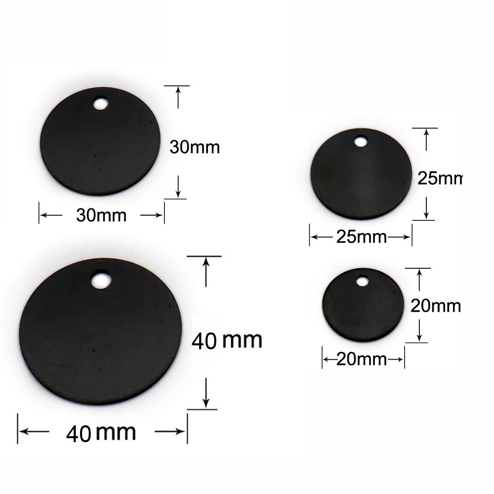 Wholesale 100pcs Round Aluminium Dog ID Tag Custom Cat Dogs Name Pet ID ...