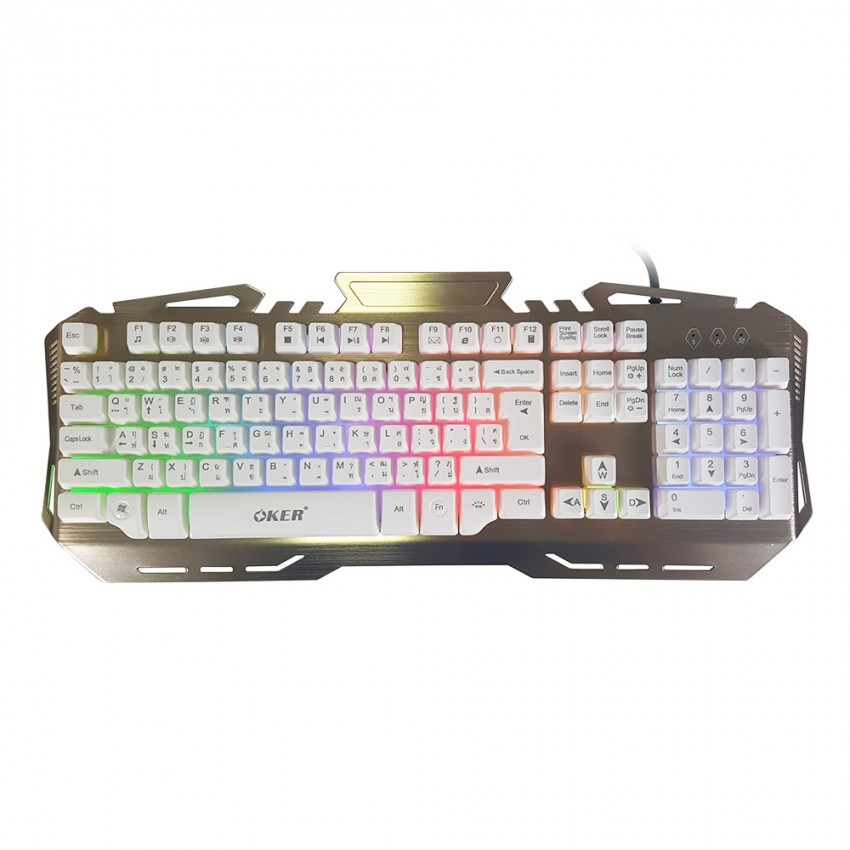Oker คีย์บอร์ดเกมมิ่ง Magic Photon Semi Mechanical Gaming Keyboard K-86 ...