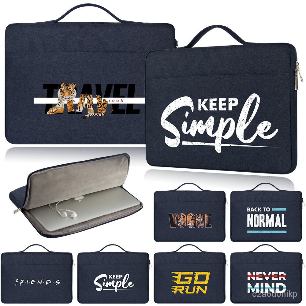 Dark Blue Carrying Bag Laptop Bag Case Portable Notebook Bag Handbag ...