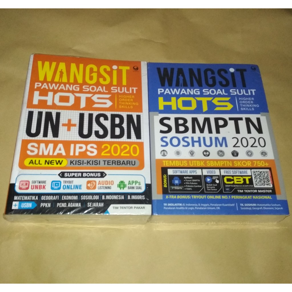 Un WANGSIT แพคเกจหนังสือ USBN High School IPS SBMPTN SOSHUM 2020 ...