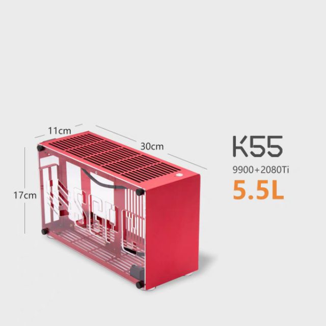 (พรี)SGPC K55 ITX Case มีสีเงิน ดำ แดง ขาว สีขาว V.3 - varichezz88 ...