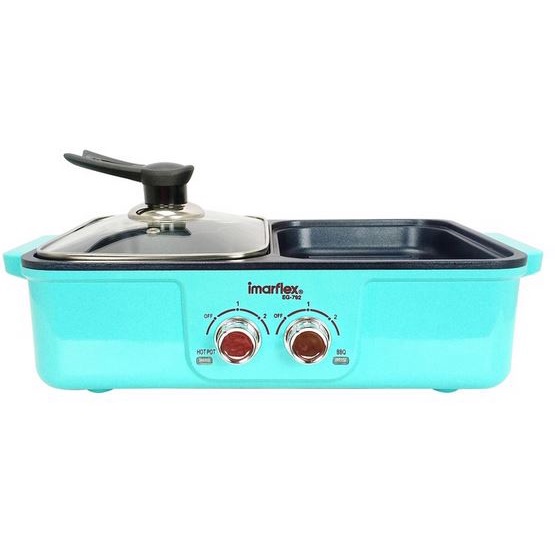 IMARFLEX เตาปิ้งย่างอเนกประสงค์ รุ่น EG-792 กำลังไฟ 1200 วัตต์ เตาปิ้งย่าง หม้อต้ม หม้อต้มสุกี้ ...
