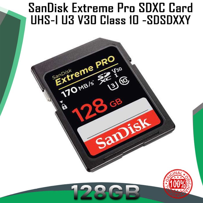 Extreme Pro Sdxc Sd Card Uhs-I U3 V30 128gb Sdcard 128gb Ori ...