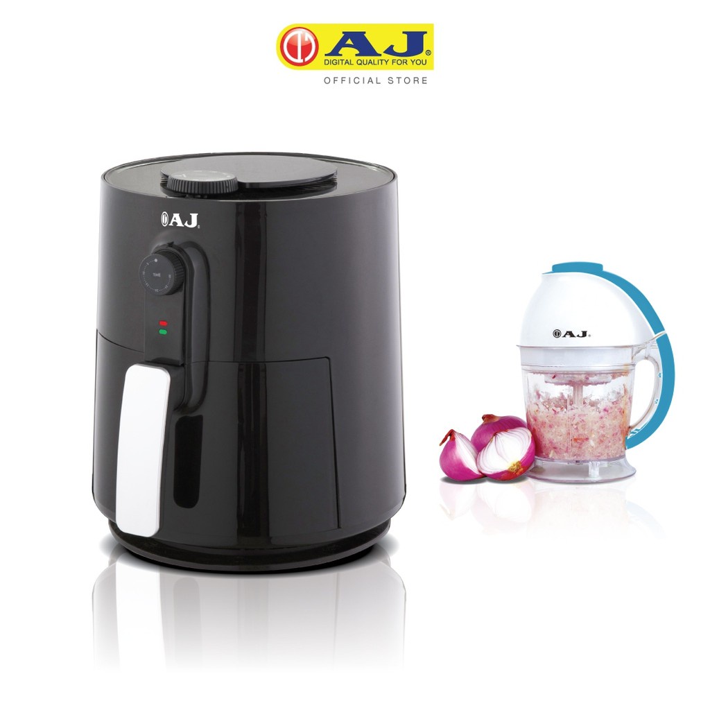 AJรุ่น AF-008 SET (AF-008+CP-1501)หม้อทอดไร้น้ำมันความจุ 4.5 ลิตร สุกสะอาด ปลอดภัยไร้ควัน ...