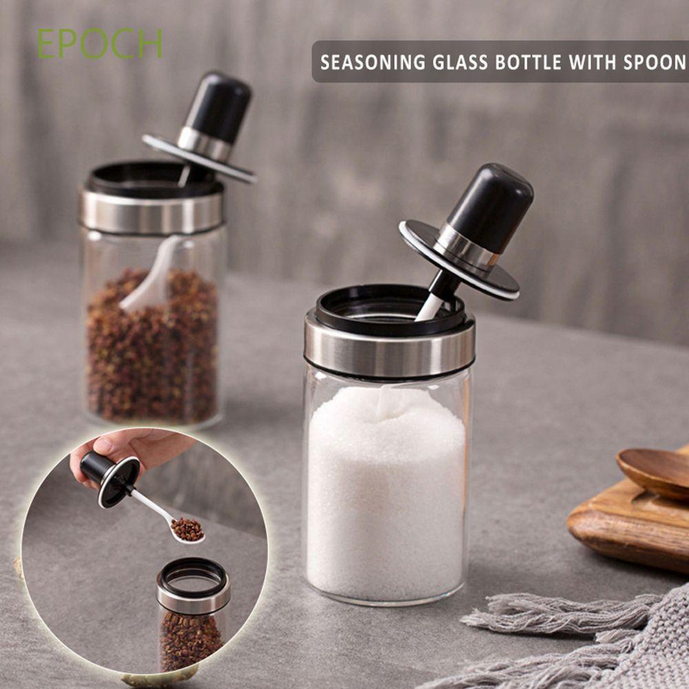 EPOCH Pepper Spice Container Transparent Airtight Jar Seasoning Bottle ...