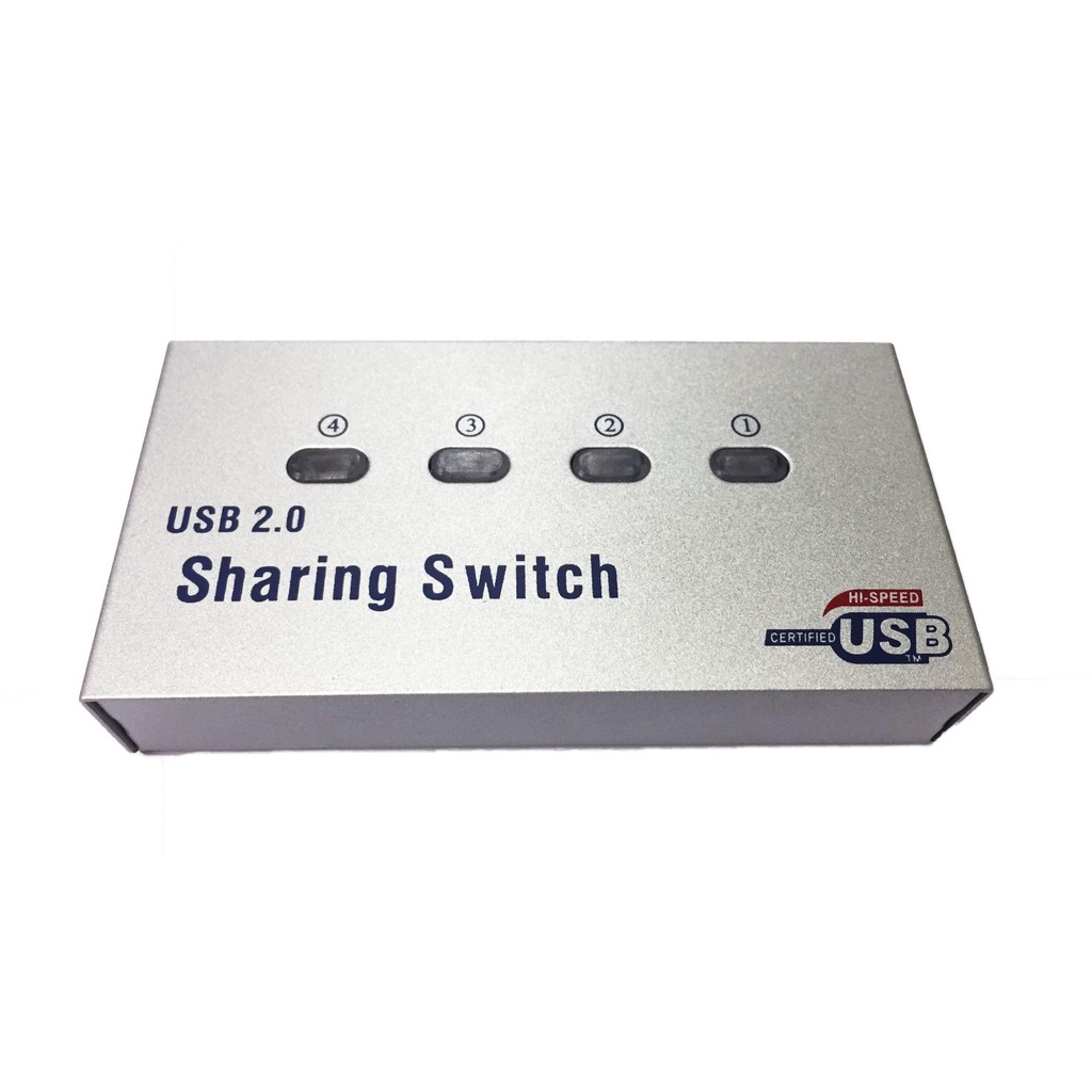 USB Auto Switch ปริ้นเตอร์ (2/4 คอมพิวเตอร์ 1ปริ้นเตอร์) วัสดุแข็งแรงทน ...