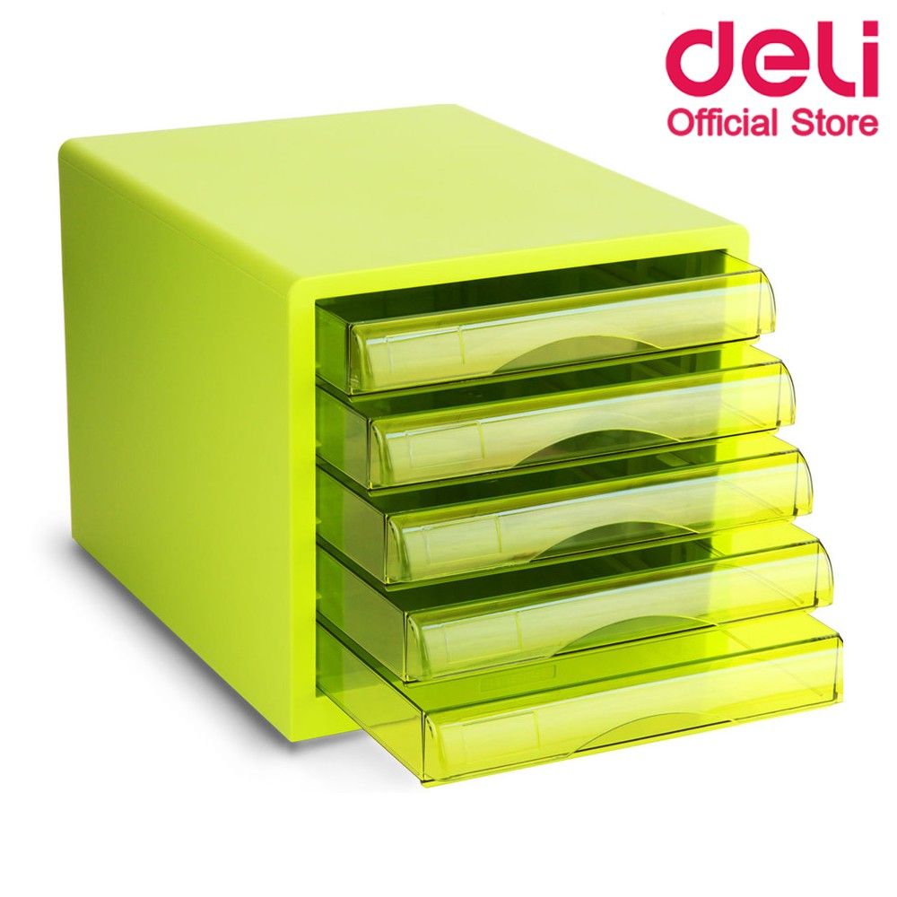 Deli 9777 File Cabinet ตู้เก็บเอกสารแฟนซี ขนาด 275340260mm (A4) แบบ 5 ...