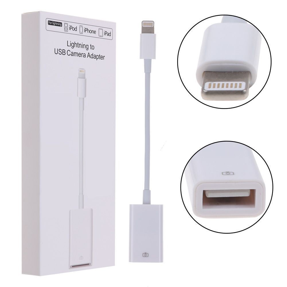 สำหรับ ไอโฟน ไอแพค Lightning To USB Camera Adapter OTG Adapter ...