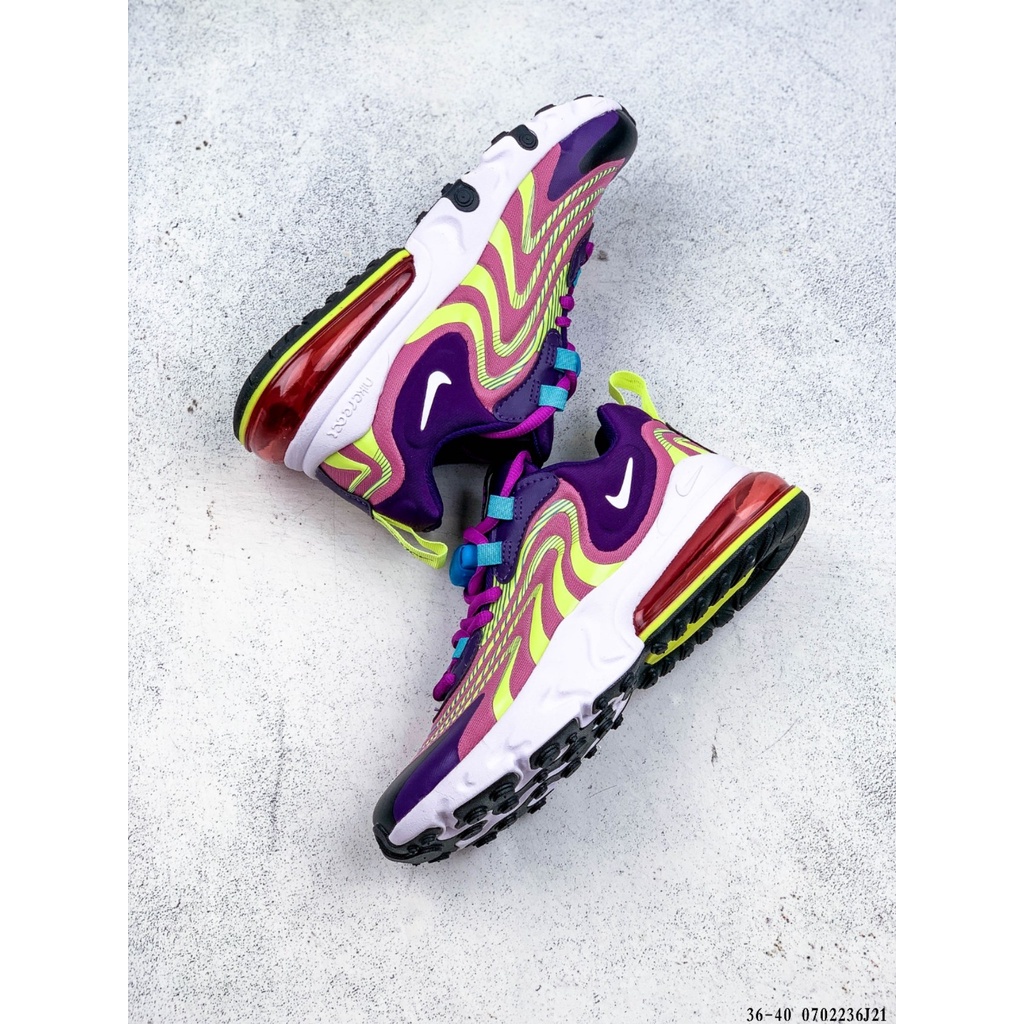 Nike Air Max 270 PLUS YY สามรุ่น React air cushion รองเท้าผ้าใบกัน ...
