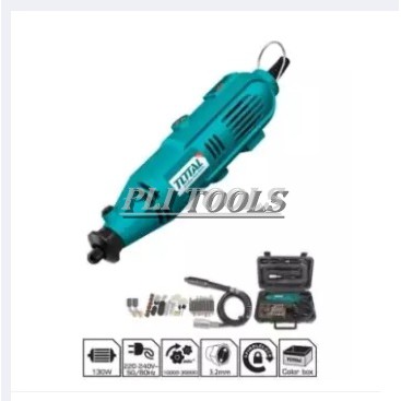 TOTAL ชุดเครื่องเจียรแม่พิมพ์+สายอ่อน+อุปกรณ์ 52 ชิ้น ขนาด 130 วัตต์ ...