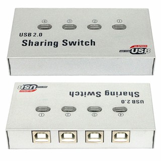 4-Port USB 2.0 Auto Sharing Switch Hub สำหรับเครื่องปริ้นเตอร์เครื่อง ...