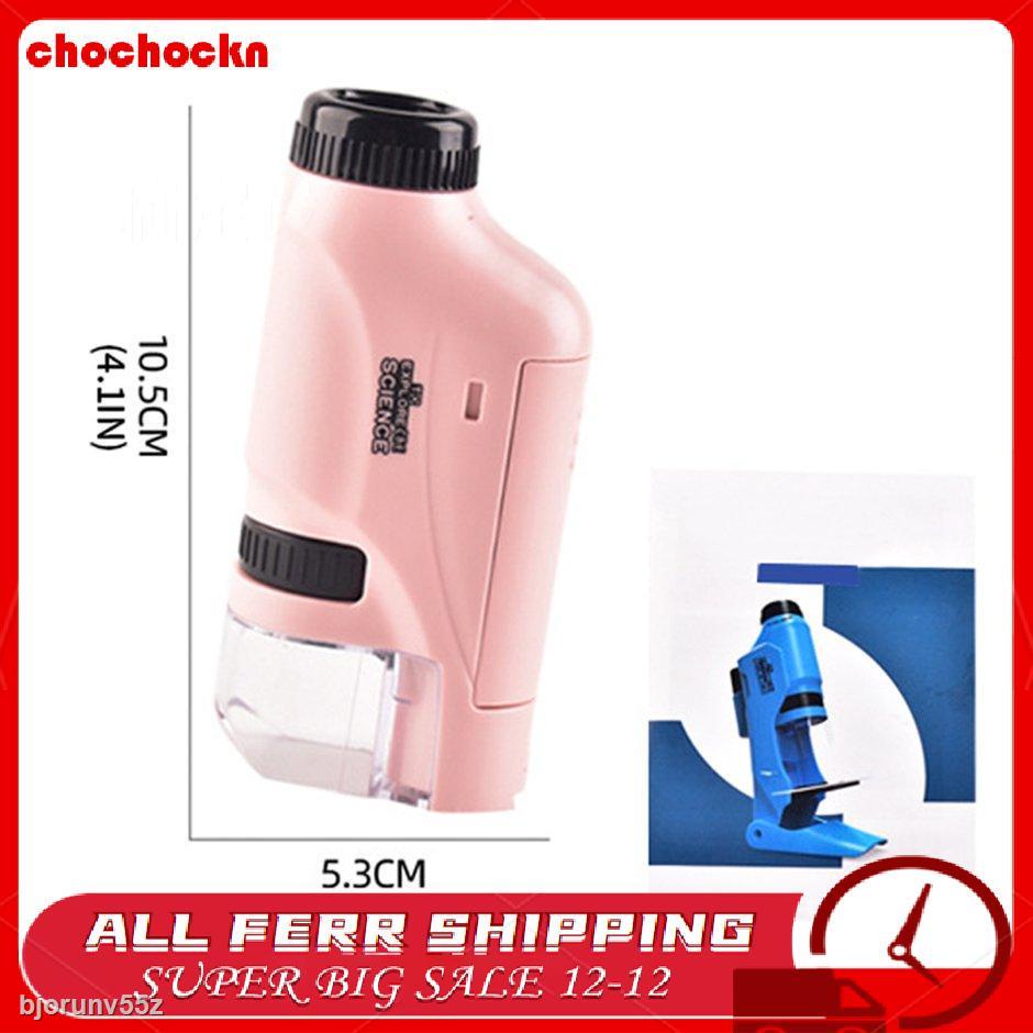 ๑NEW25Microscope Kit Lab LED Light 60X-120X Biological Science ...