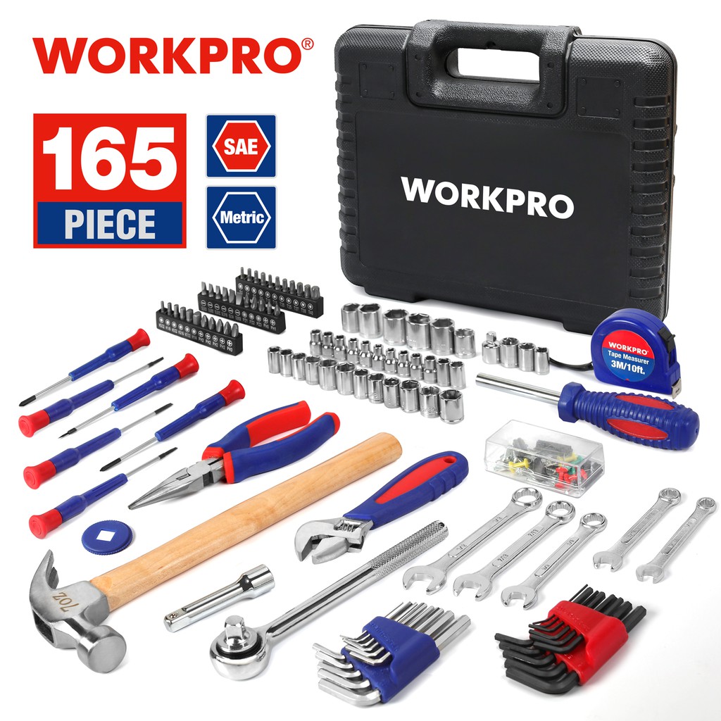 WORKPRO ชุดเครื่องมือประจำบ้าน 165 ชิ้น 165 Tools Set - greatstar.th - ThaiPick